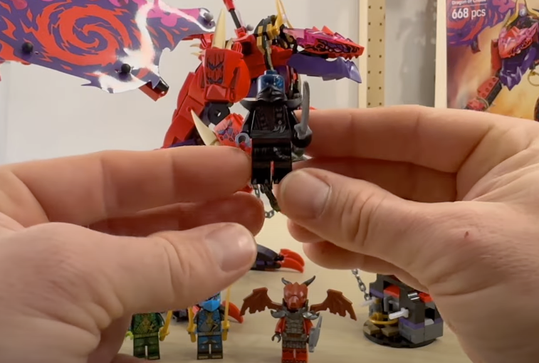 First look at LEGO NINJAGO Thunderfang Dragon in hand