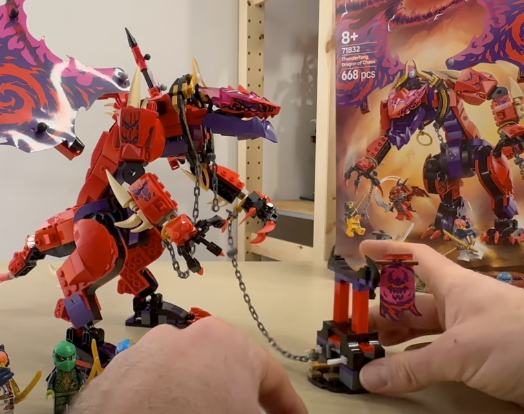 First look at LEGO NINJAGO Thunderfang Dragon in hand