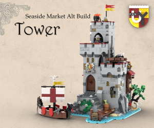 LEGO BrickLink Medieval Seaside Market alt. instructions