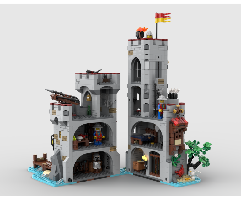 LEGO BrickLink Medieval Seaside Market alt. instructions