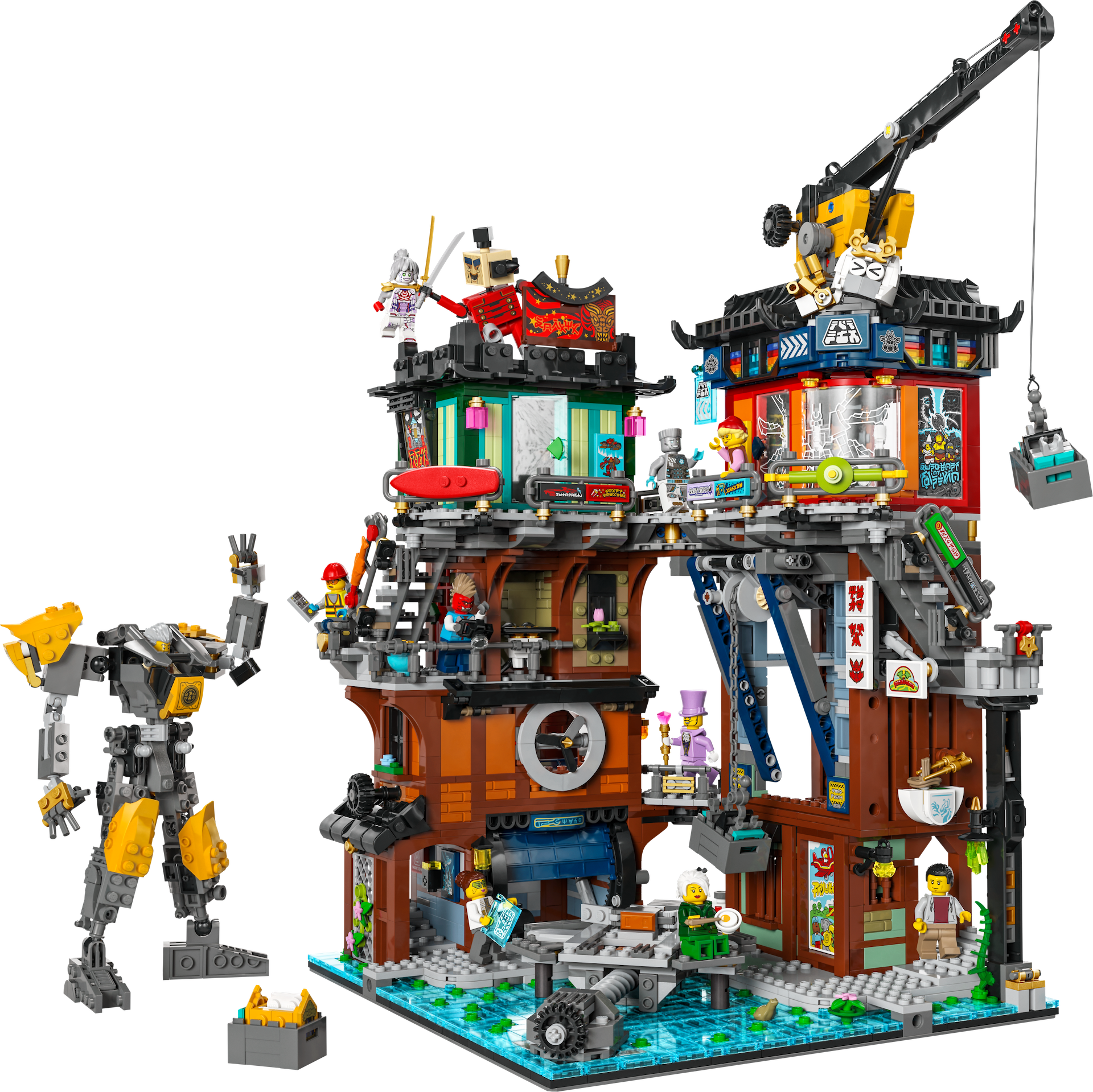 Every LEGO NINJAGO City set from 2017 to 2025 combined