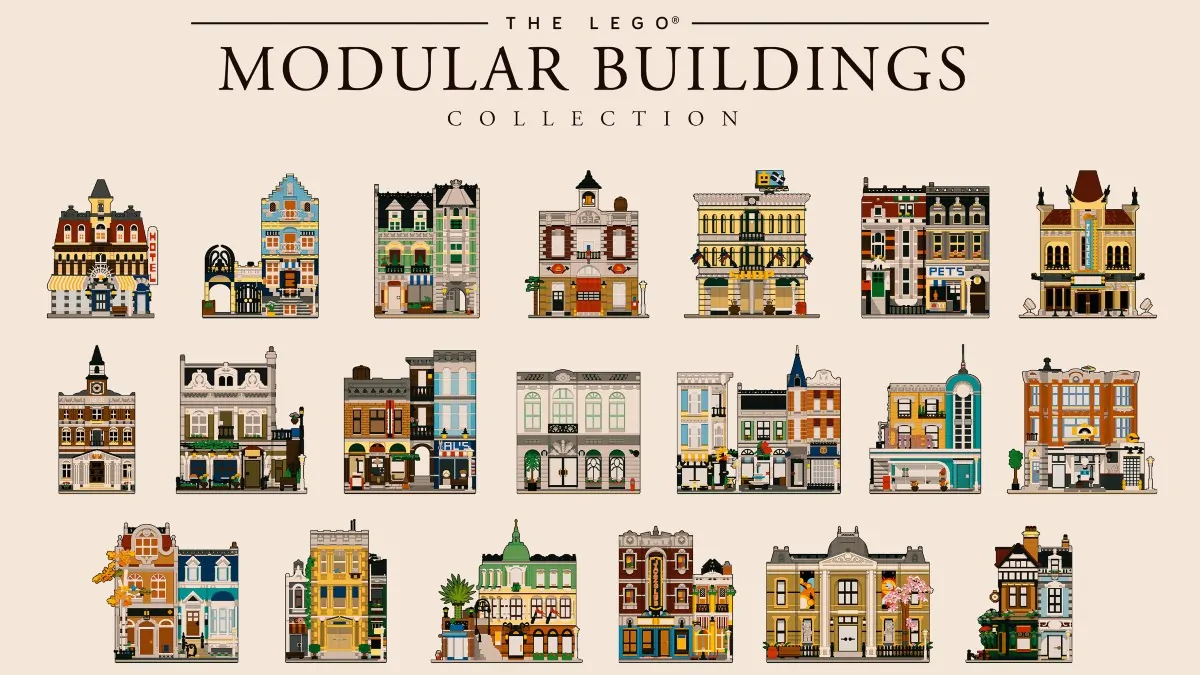 Безплатен плакат за юбилей на модулна сграда LEGO прави една грешка