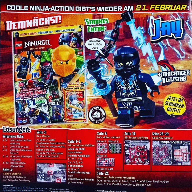 LEGO NINJAGO magazine 2025 issue to include tempting minifigure