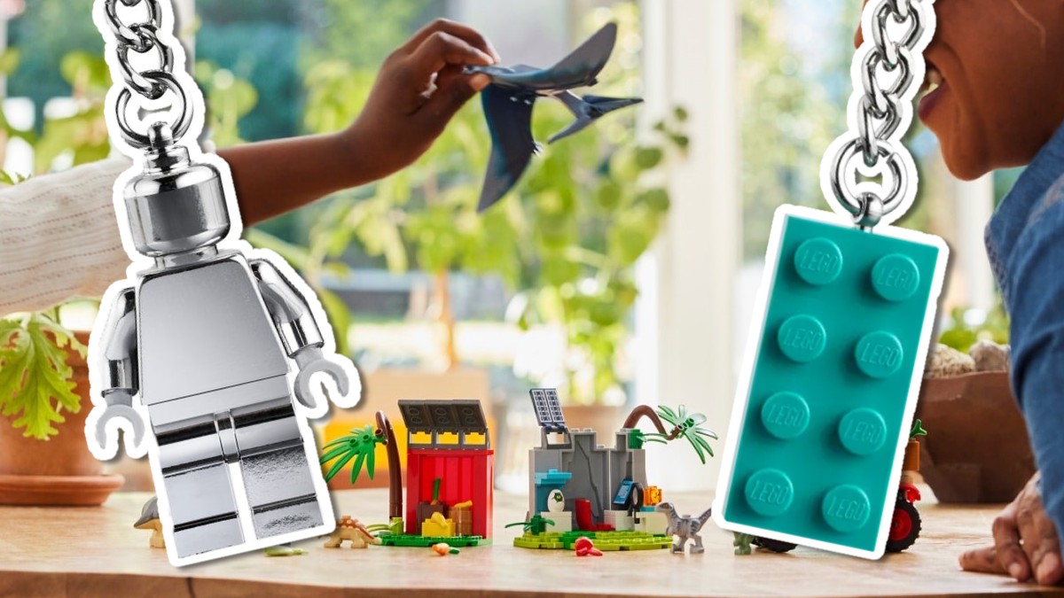 New LEGO keyrings range from dinosaur to monochrome minifigure - Brick ...