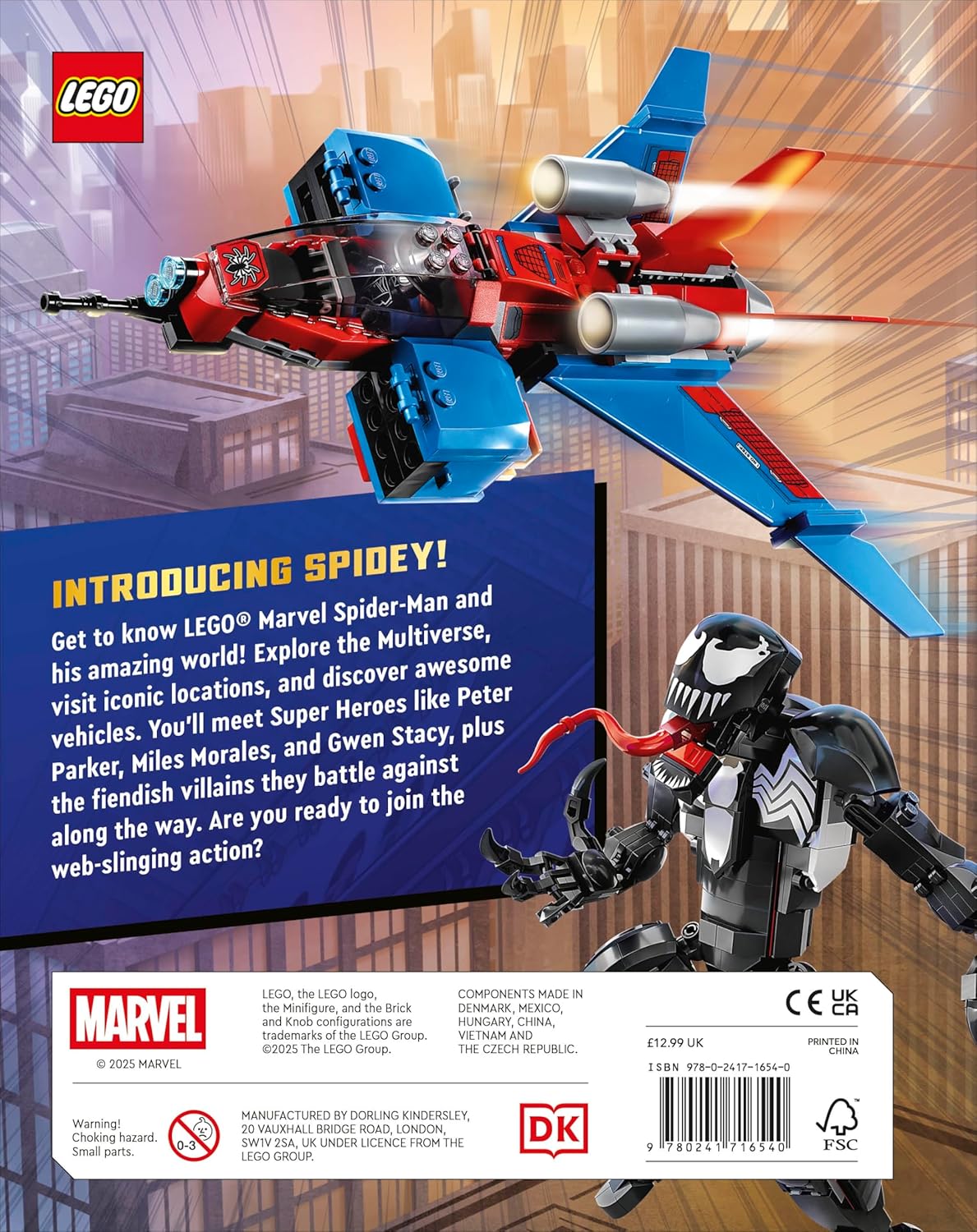 LEGO Spider-Verse book with exclusive minifigure out now