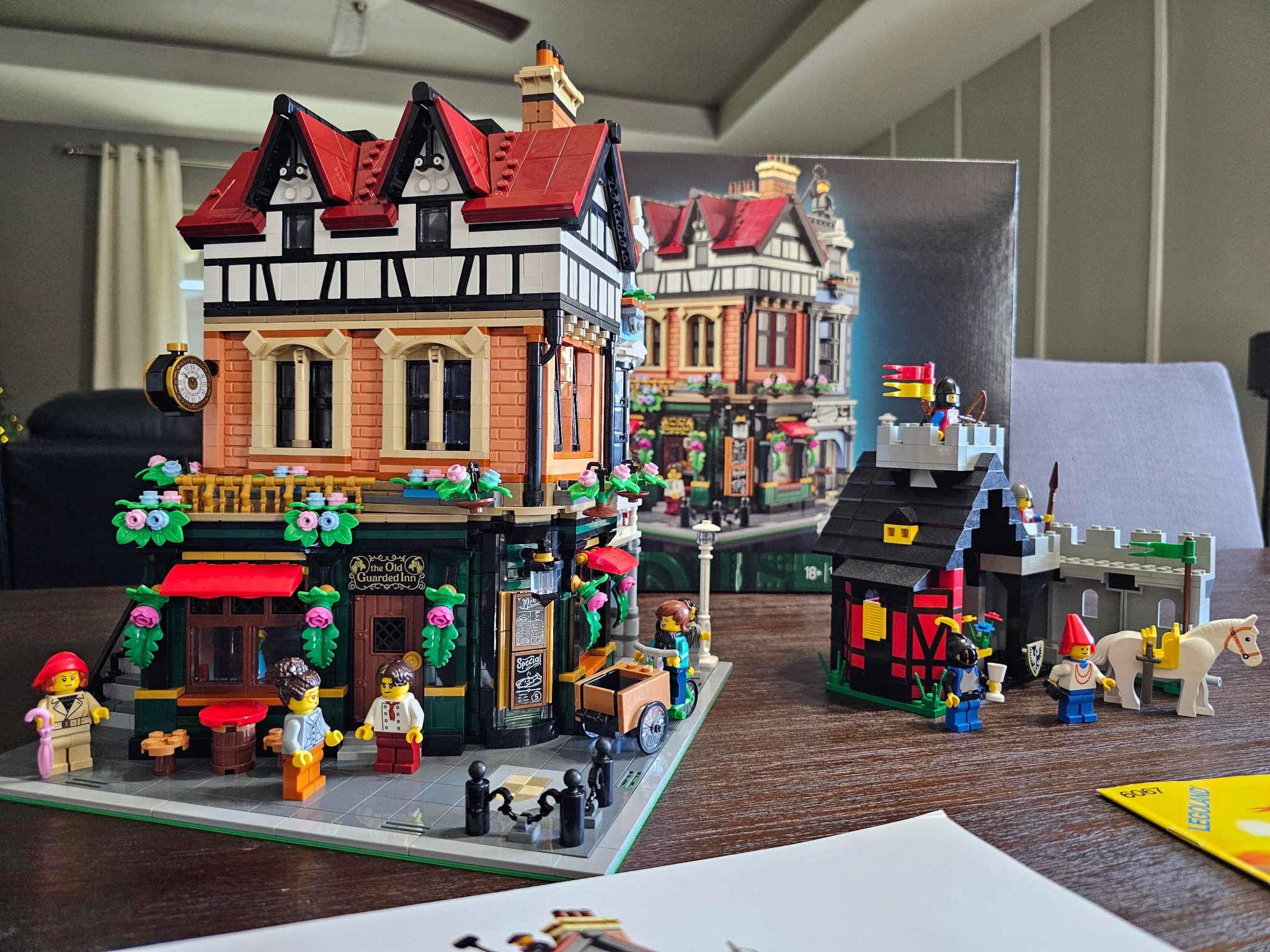 See the LEGO Guarded Inns side by side as Castle and modular