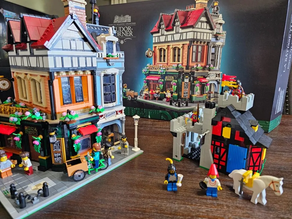 See the LEGO Guarded Inns side by side as Castle and modular