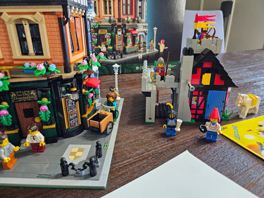 See the LEGO Guarded Inns side by side as Castle and modular