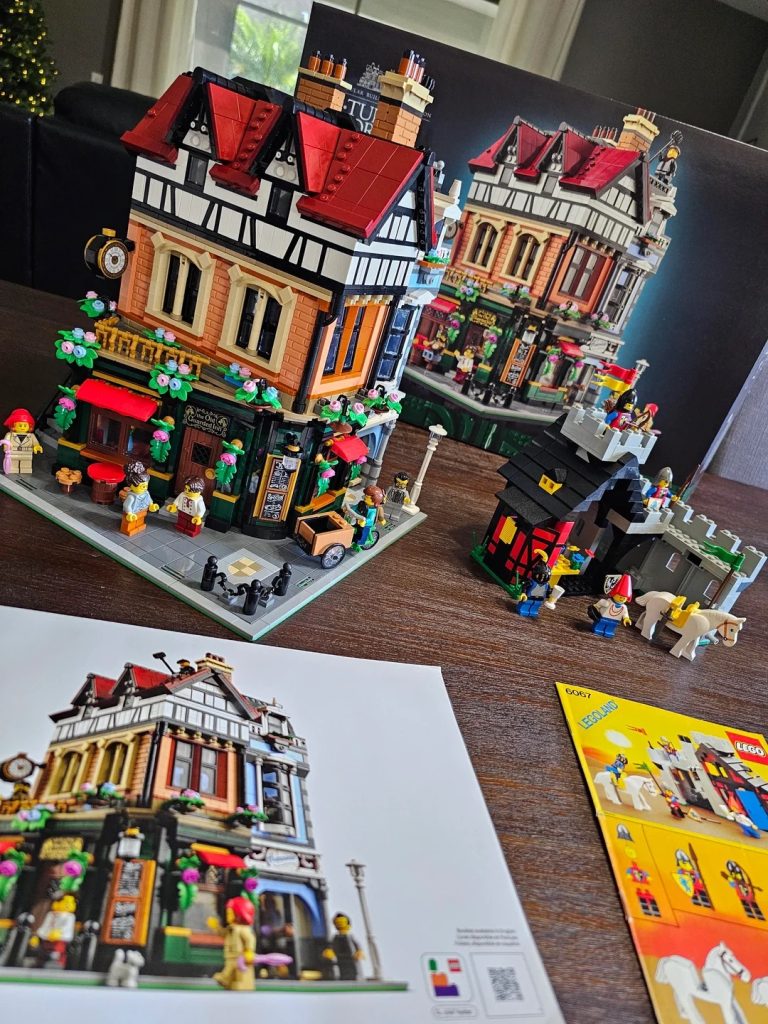 See the LEGO Guarded Inns side by side as Castle and modular