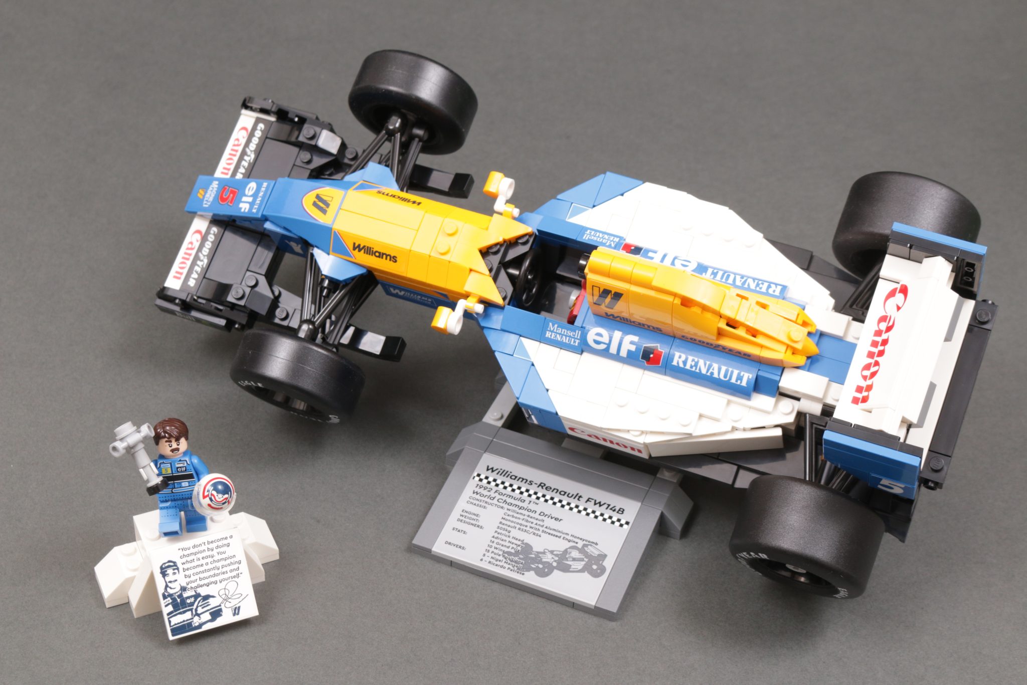 LEGO 10353 Williams Racing FW14B & Nigel Mansell review