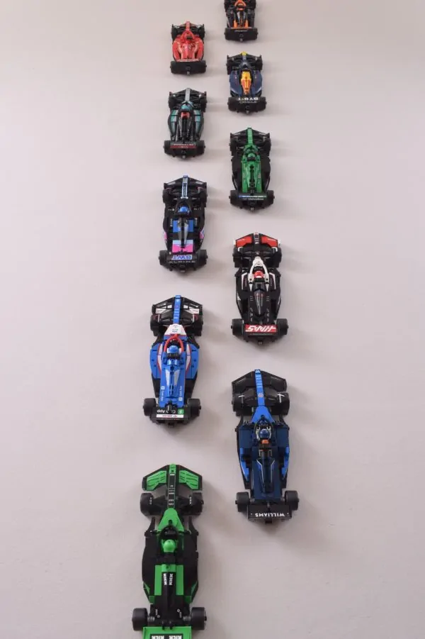 How to display your LEGO Speed Champions F1 cars on the wall