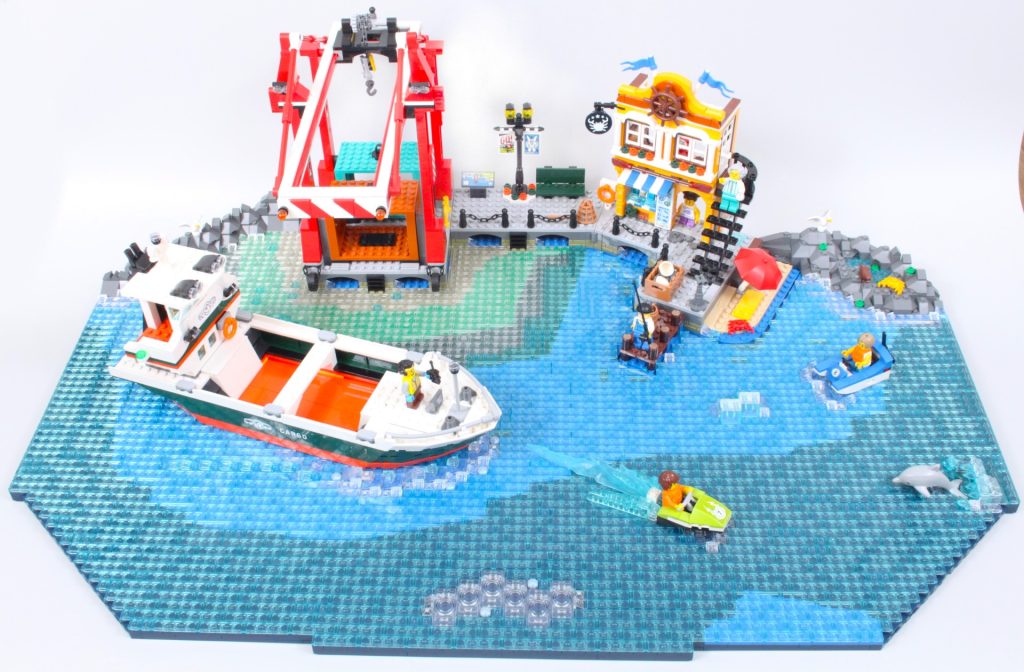 Expanding LEGO City's latest harbour set into a full diorama