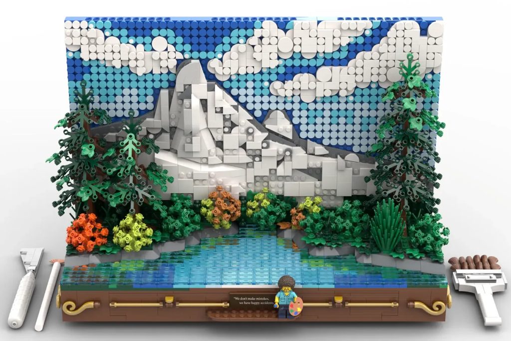 Bob Ross festményes konstrukciója otthonos lenne a LEGO-ban Ideas