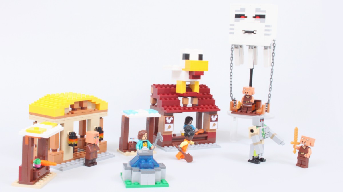 LEGO Minecraft 21273 The Ghast Balloon Village Attack review