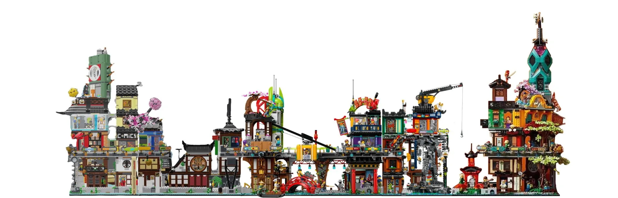 Every LEGO NINJAGO City set from 2017 to 2025 combined
