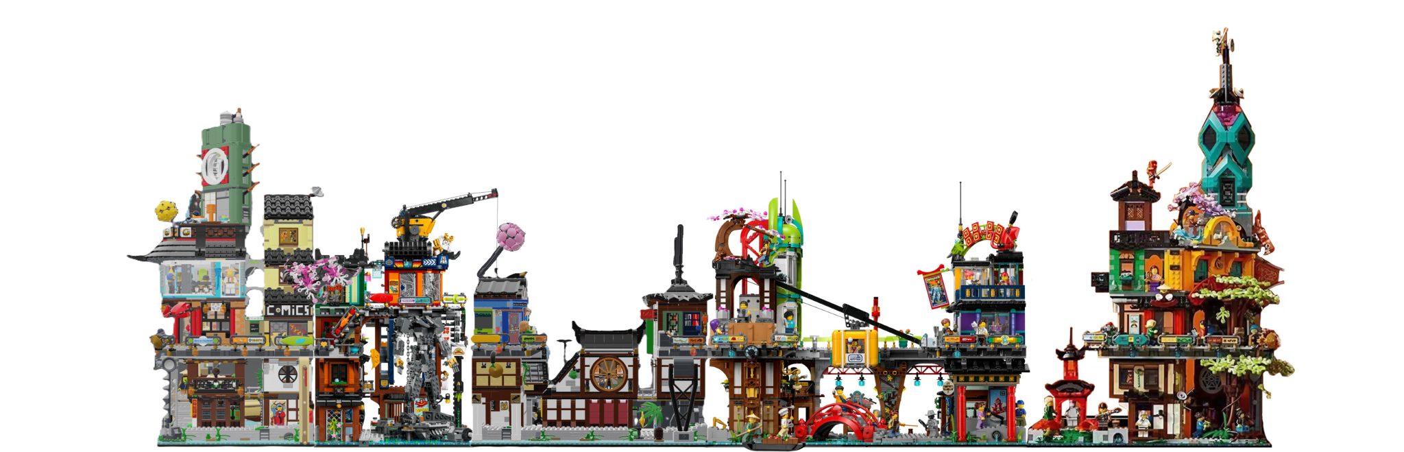 Every LEGO NINJAGO City set from 2017 to 2025 combined
