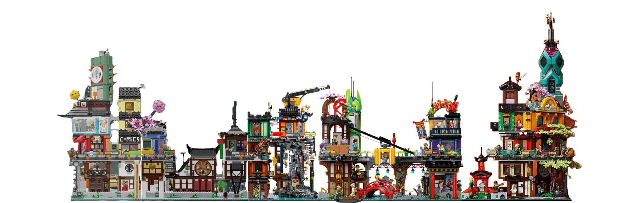 Every LEGO NINJAGO City set from 2017 to 2025 combined