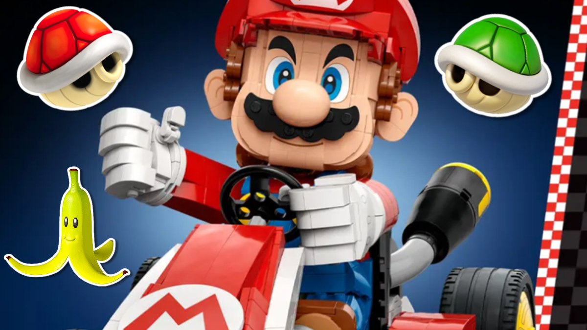 Five power-ups LEGO 72037 Mario & Standard Kart needs