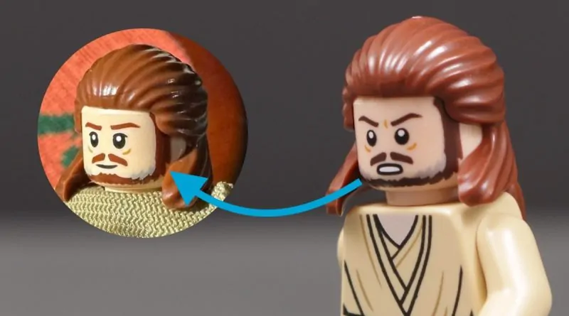 Qui-Gon Jinn’s reddish-brown beard: a LEGO Star Wars story