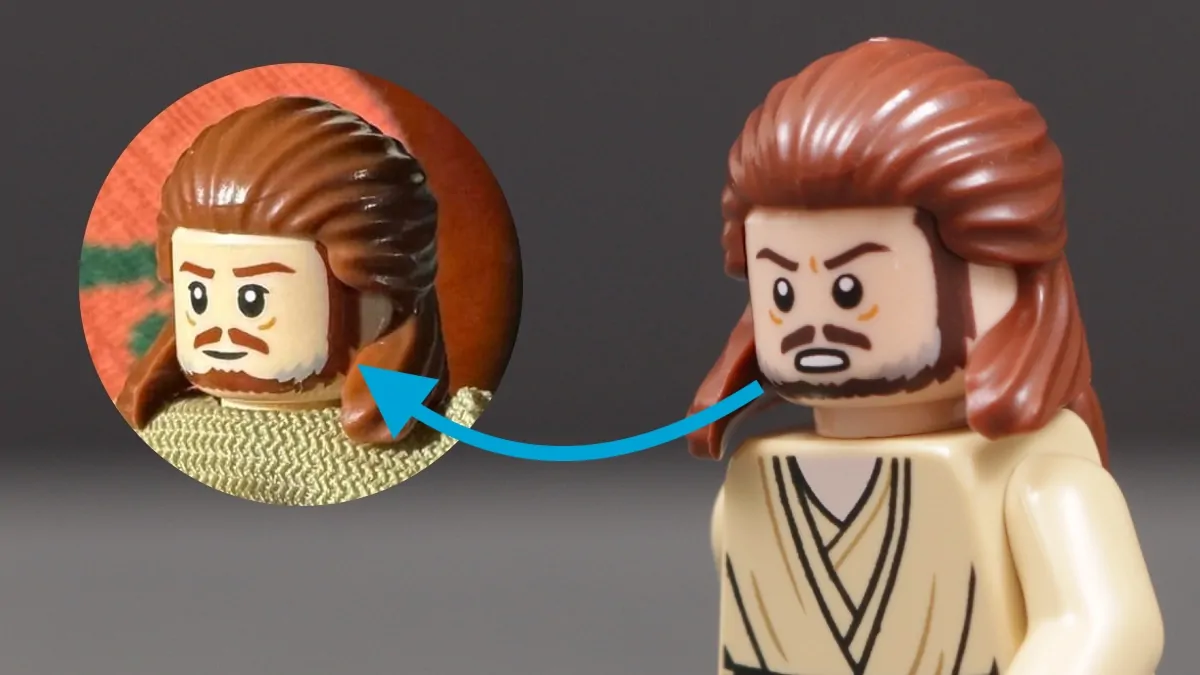 La barba marrón rojiza de Qui-Gon Jinn: un LEGO Star Wars historia