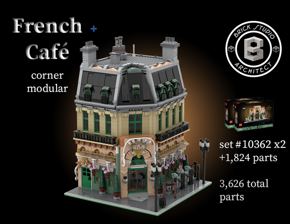 LEGO 10362 French Café inspires multiple fan-made modulars