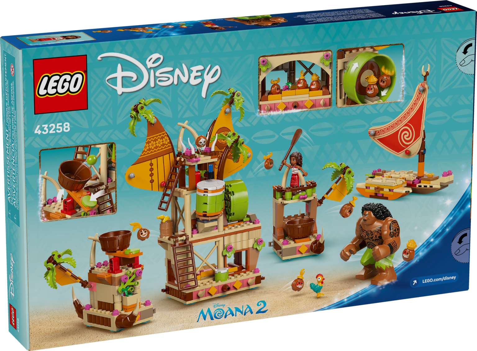 LEGO Disney 43258 Kakamora Barge brings back Maui bigfig