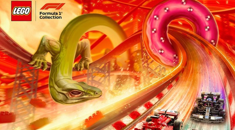 Watch drivers react to 16 feet tall LEGO Formula 1 track