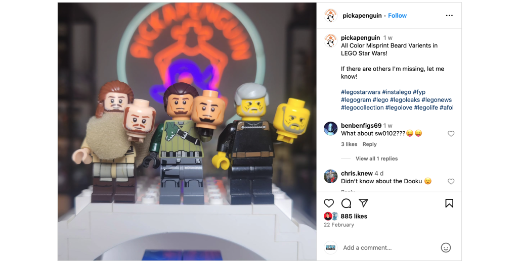 Qui-Gon Jinn’s reddish-brown beard: a LEGO Star Wars story