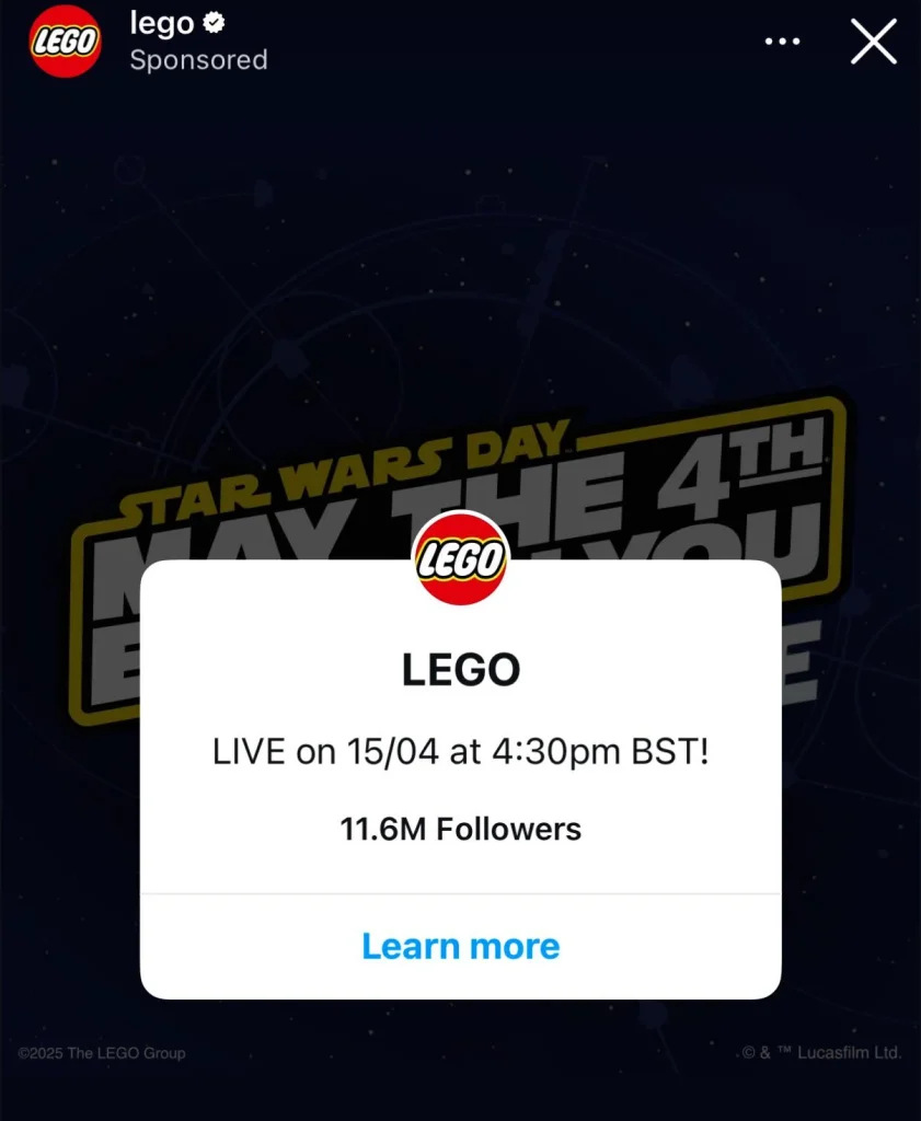 LEGO Star Wars May the 4th 2025 livestream announced