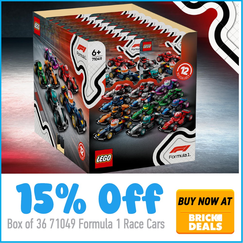 Best price yet on complete set of LEGO F1 Collectible Race Cars