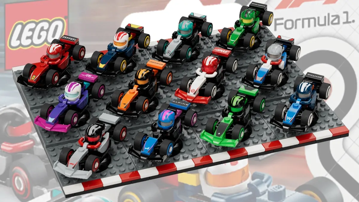 Build a display stand for your LEGO F1 Race Cars with PAB