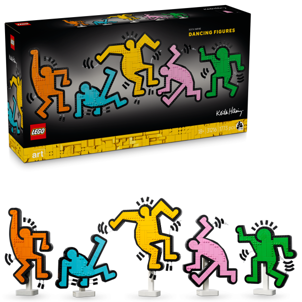 LEGO Art 31216 Keith Haring Dancing Figures revealed