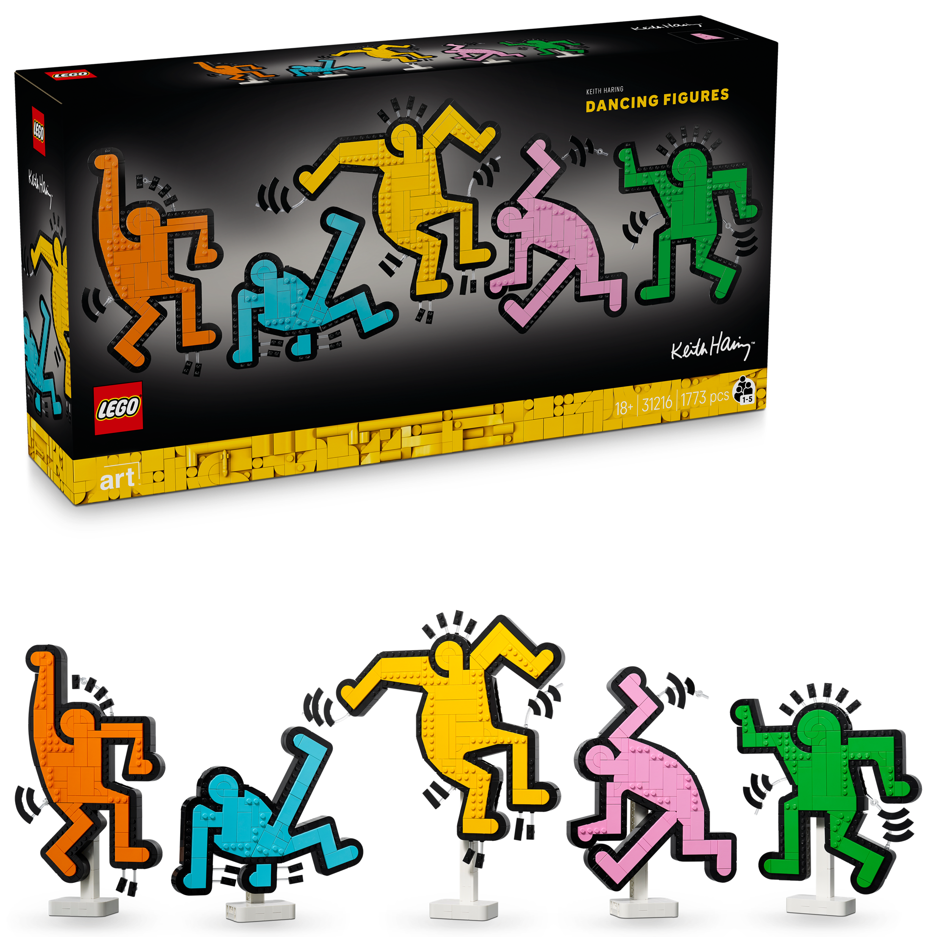 LEGO Art 31216 Keith Haring Dancing Figures revealed
