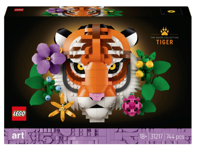 LEGO Art 31217 The Fauna Collection: Tiger revealed