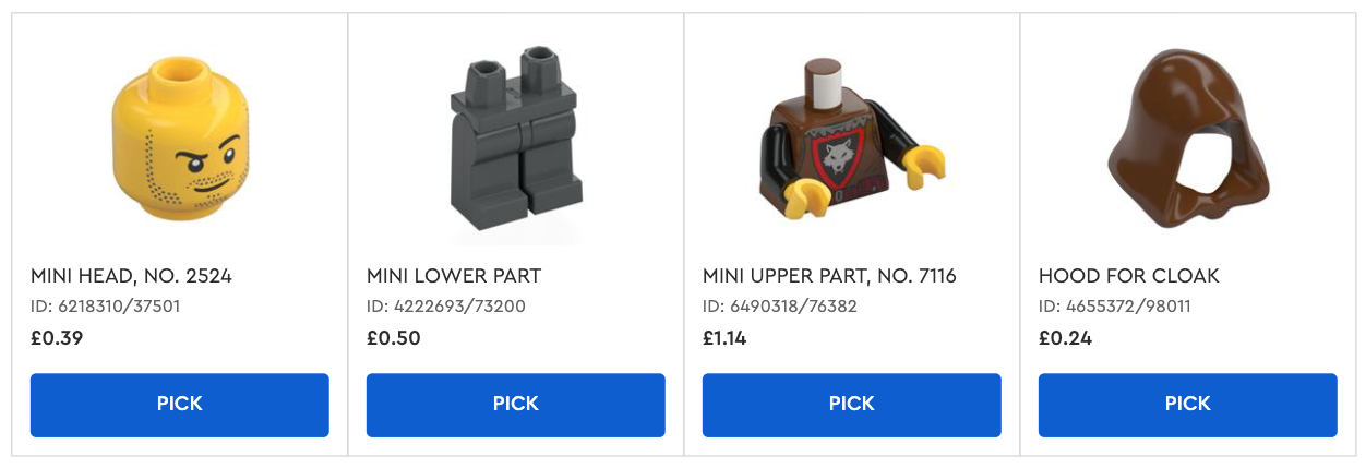 LEGO Pick a Brick offers alternative to Wolfpack Beastmaster