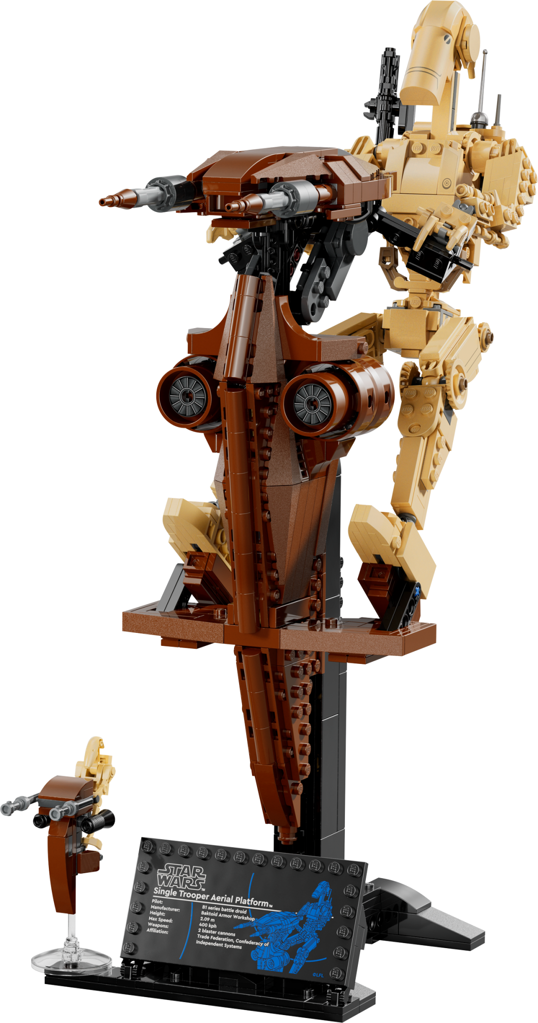 New LEGO Star Wars 75428 Battle Droid with STAP revealed