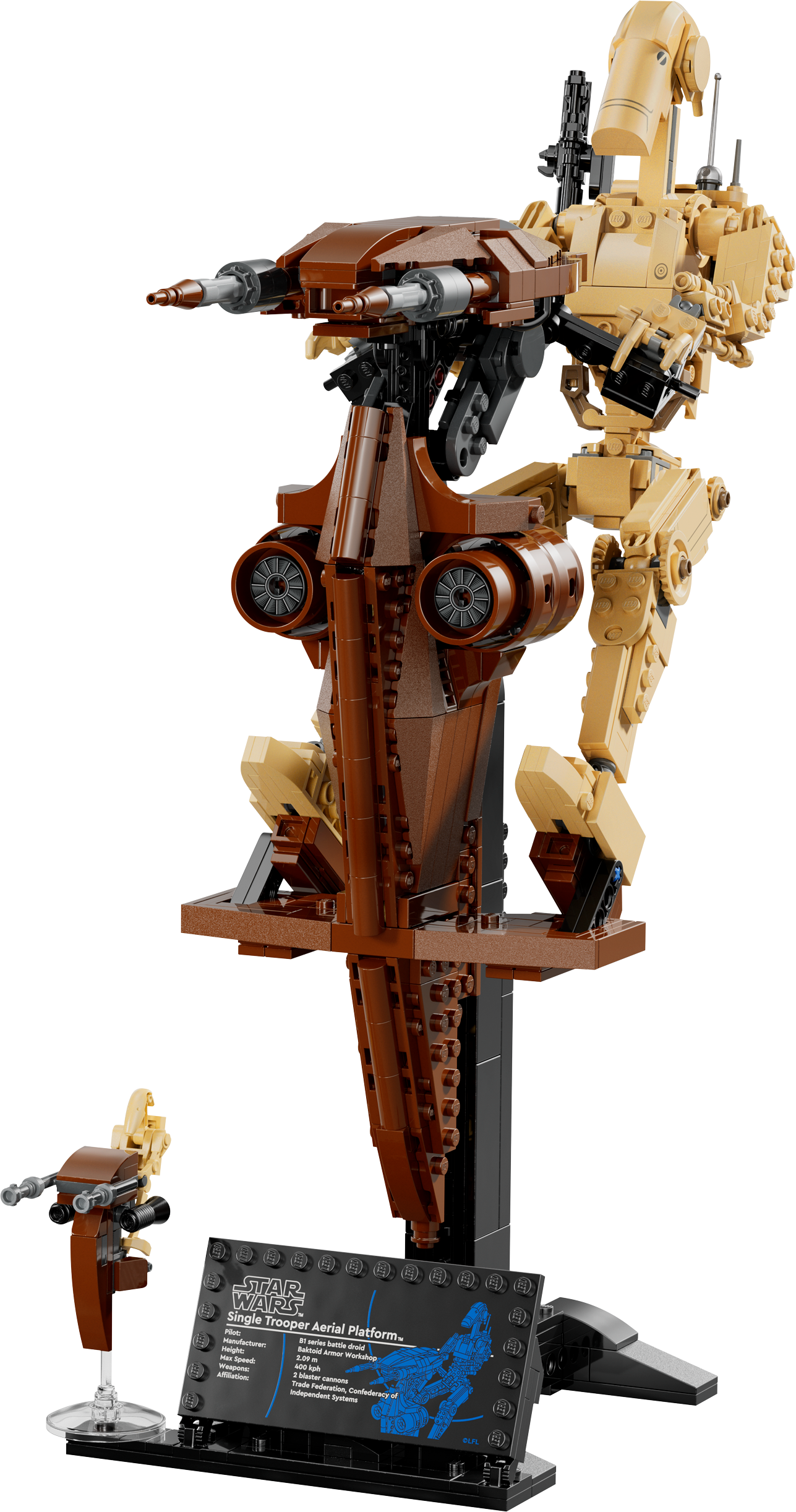 New LEGO Star Wars 75428 Battle Droid with STAP revealed