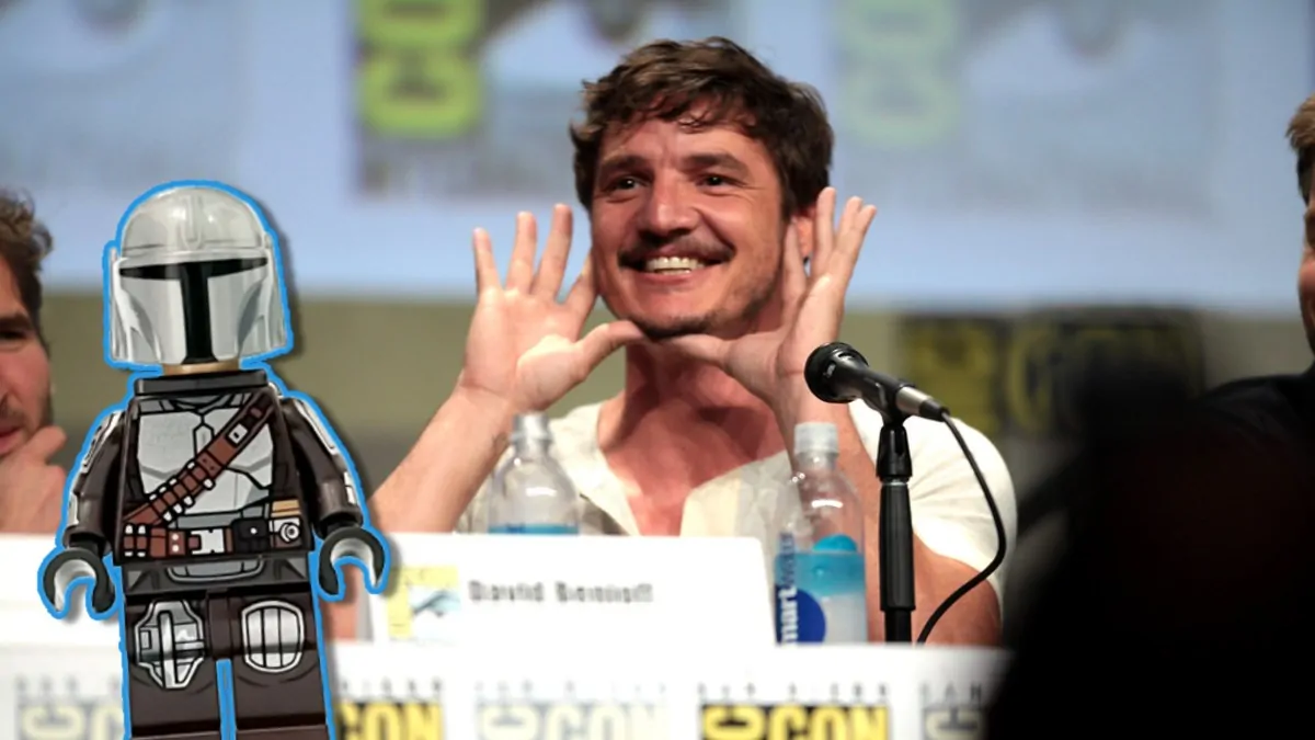 Pedro Pascal põe as mãos em sua minifigura legitimamente