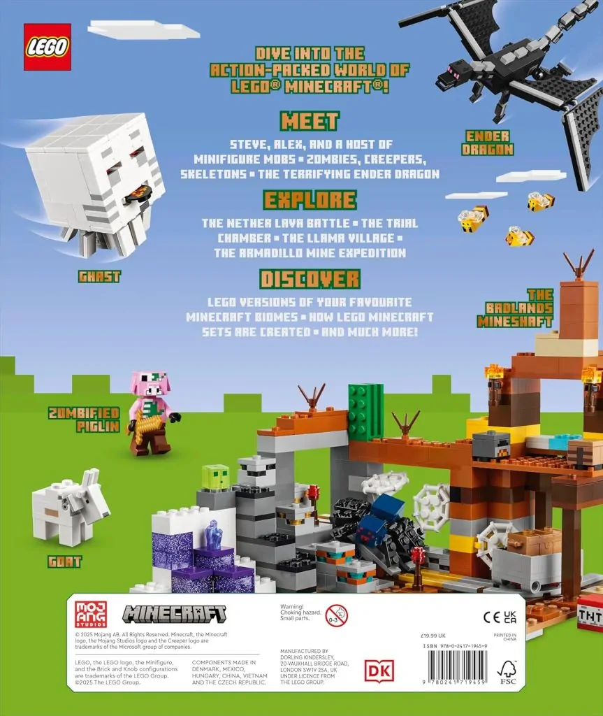 Minifigura exclusiva do Dicionário Visual LEGO Minecraft revelada