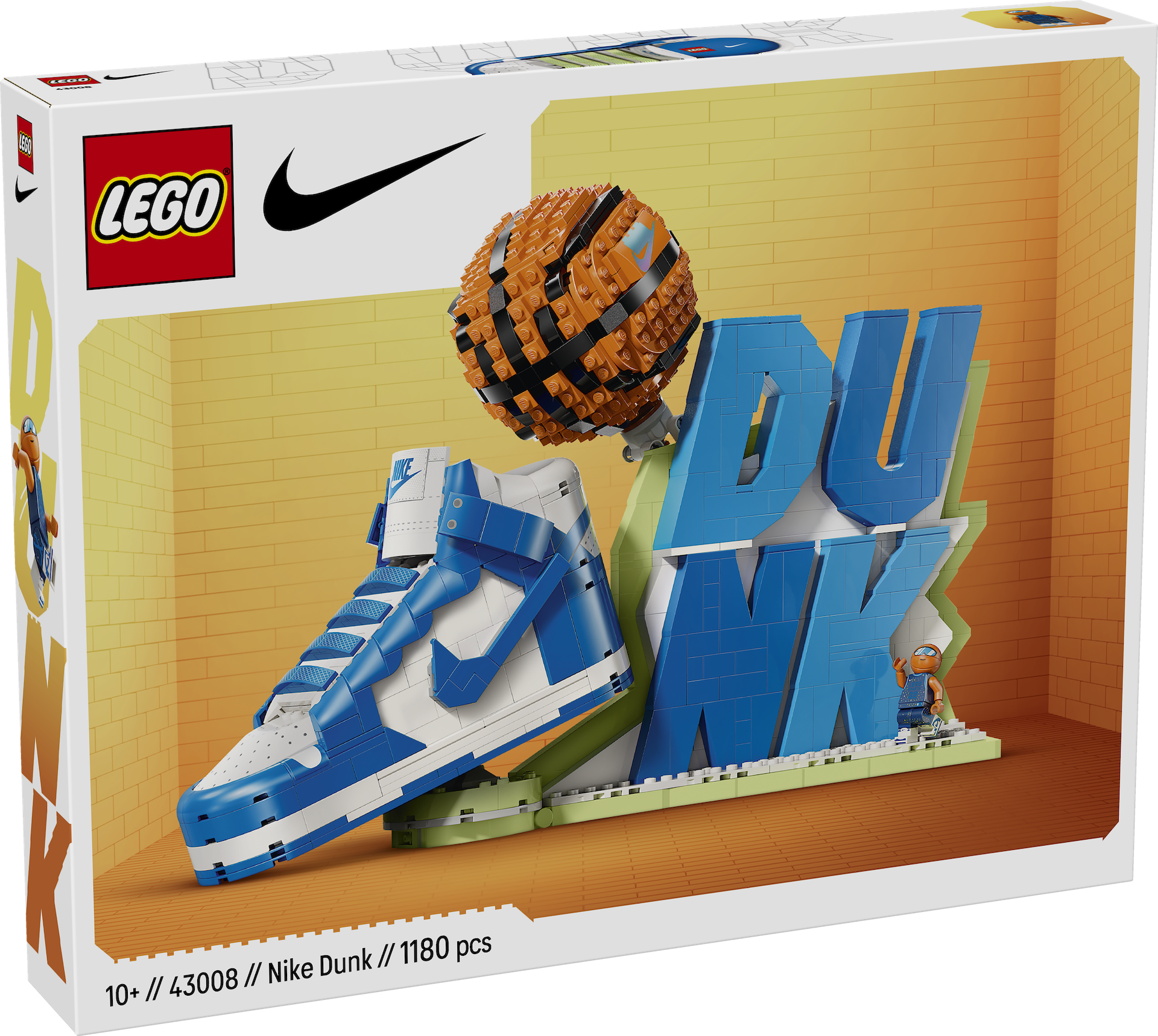 LEGO 43008 Nike Dunk buildable shoe officially revealed