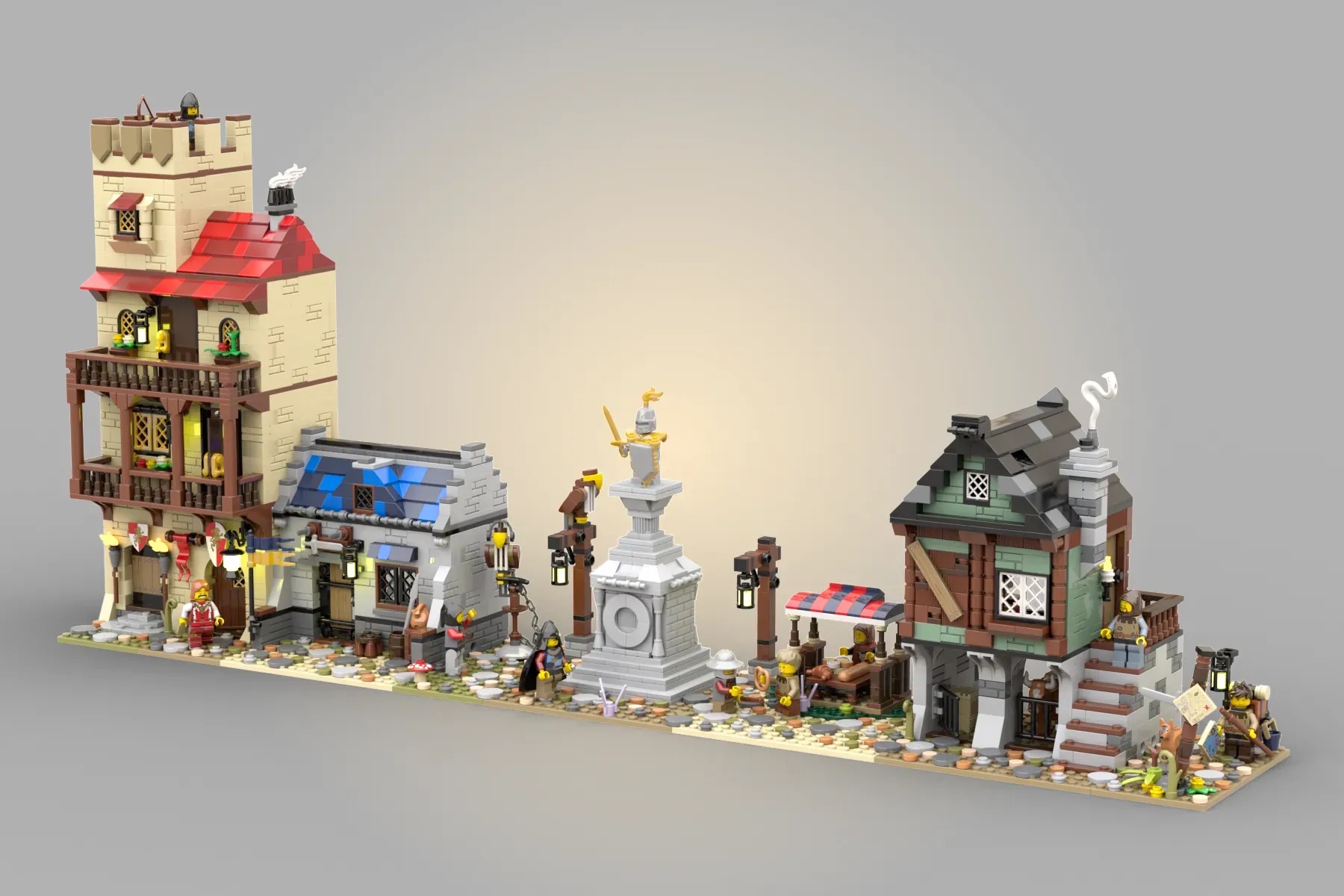 LEGO Ideas La comunidad vota a favor de una aldea medieval modular