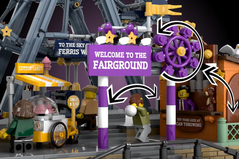 Fully-functional modular fairground has promise on LEGO Ideas
