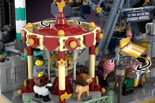 Fully-functional modular fairground has promise on LEGO Ideas