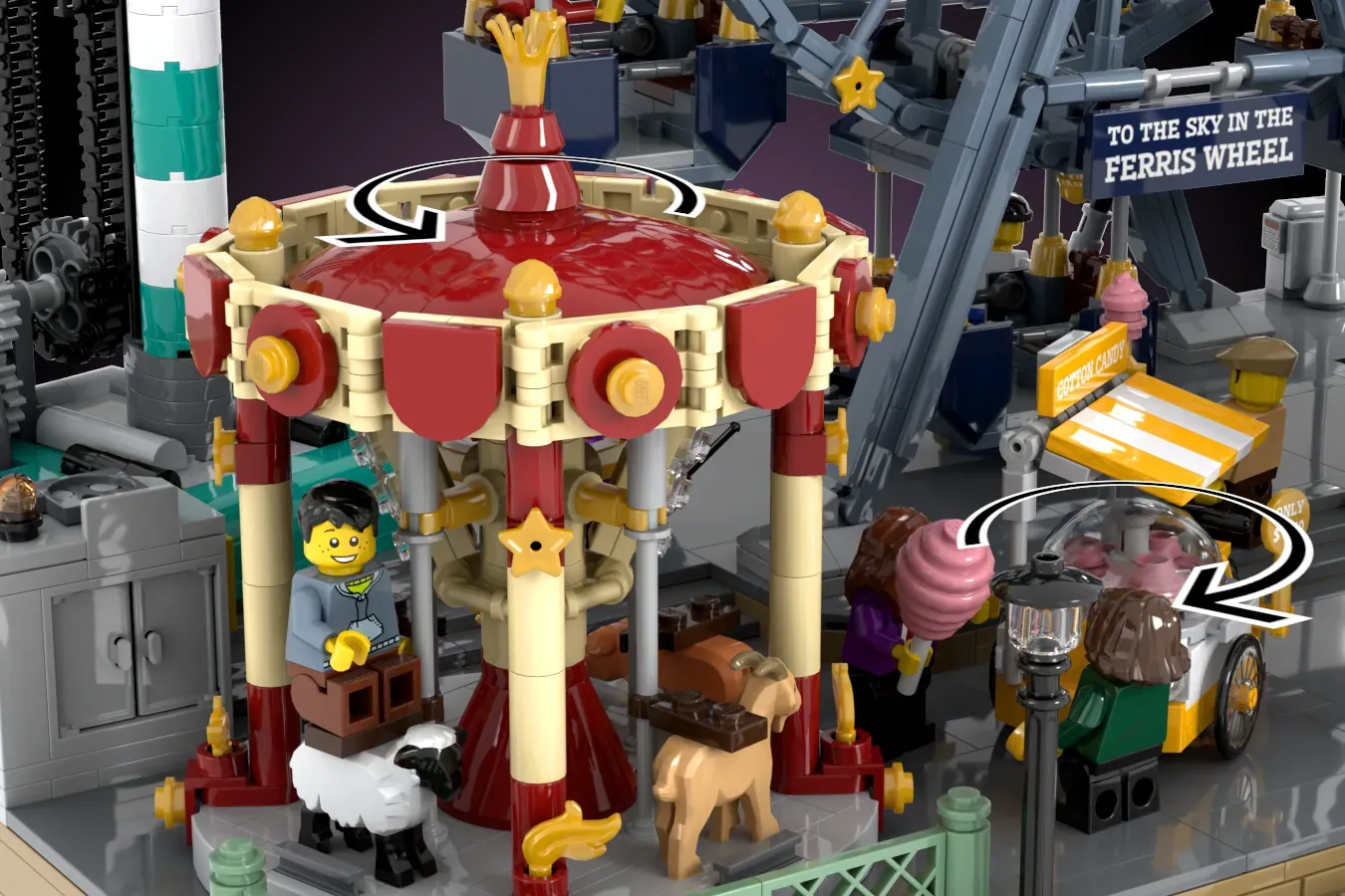 Fully-functional modular fairground has promise on LEGO Ideas