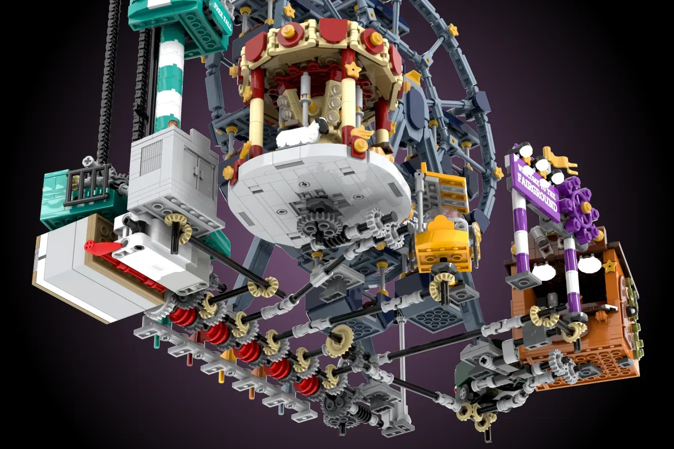 Fully-functional modular fairground has promise on LEGO Ideas