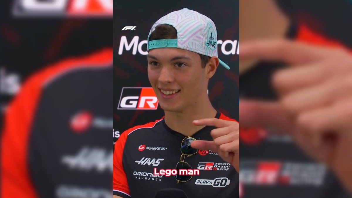 F1 rookie Ollie Bearman takes his LEGO minifigure into his own hands