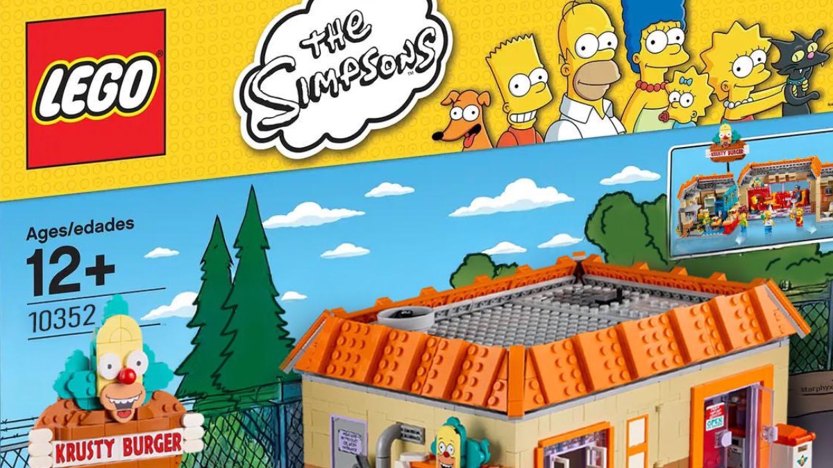 What if LEGO Krusty Burger had classic The Simpsons box art?