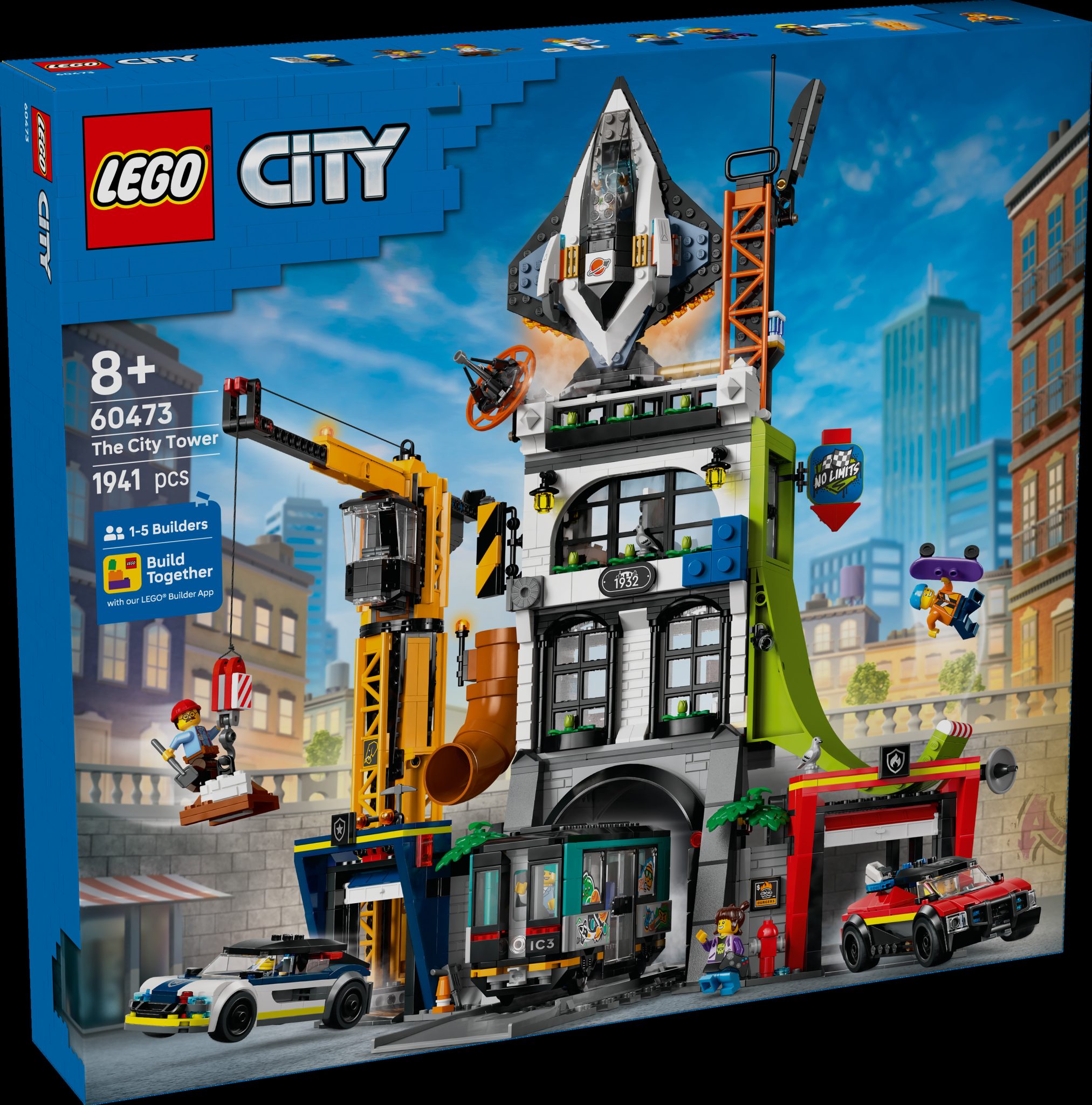 LEGO City 60473 The City Tower mashes up in massive model