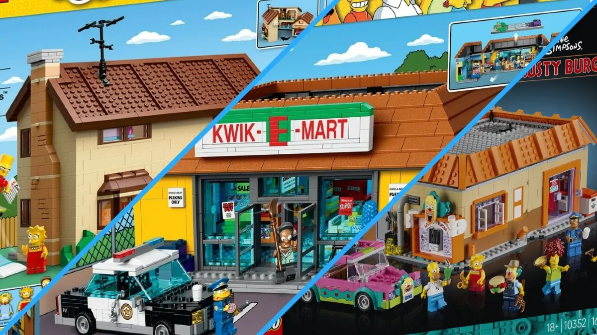 LEGO Icons 10352 The Simpsons: Krusty Burger compared