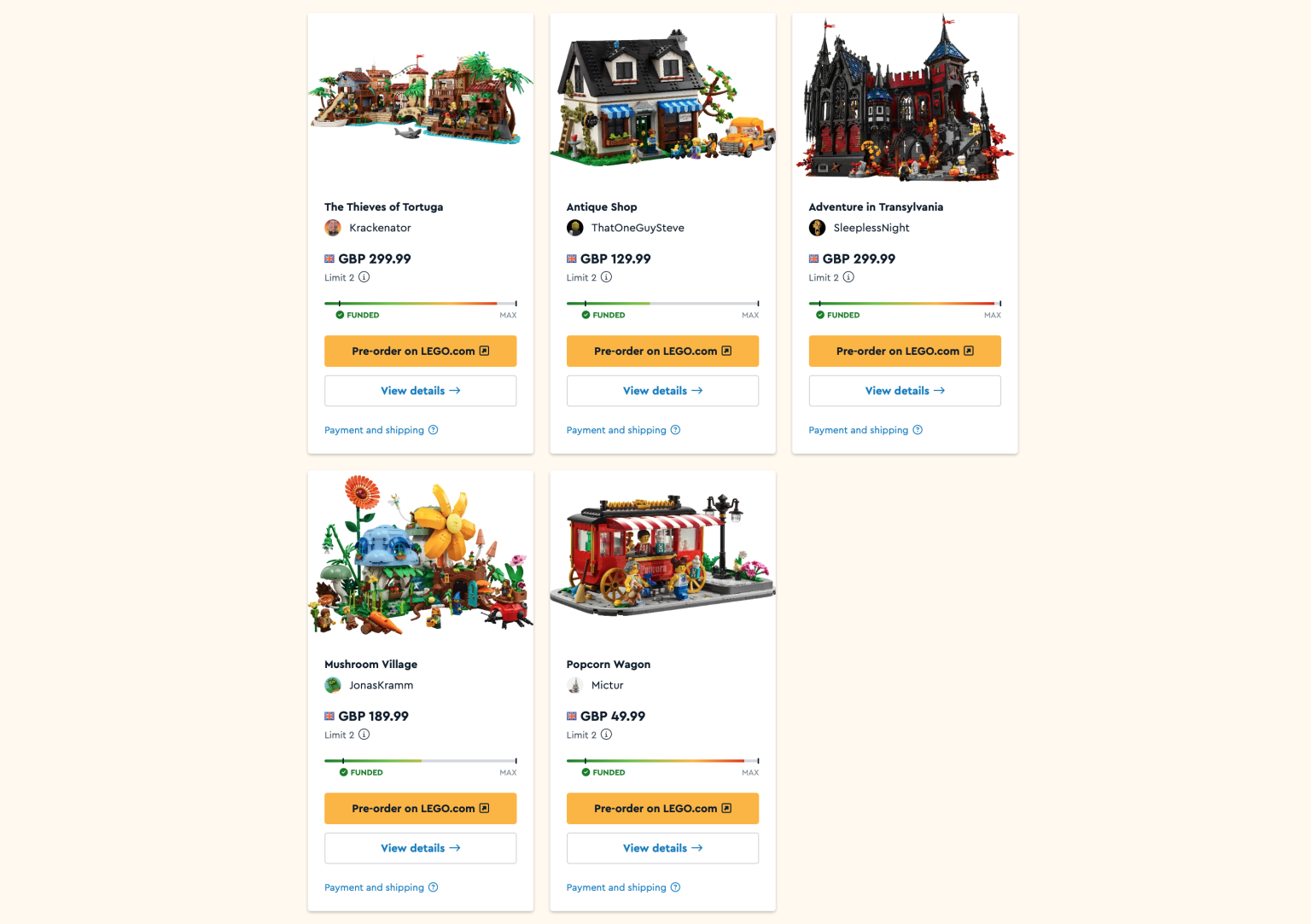 LEGO cuts total number of remaining BrickLink Tortuga sets